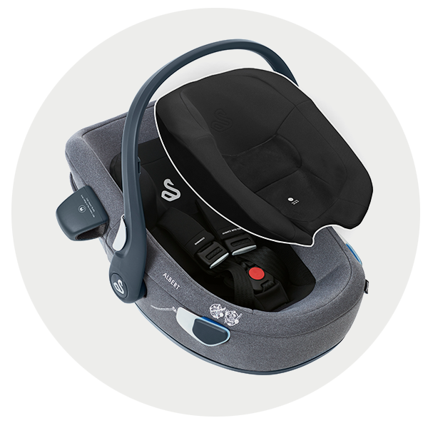 Albert i-Size baby car seat, safe and beautiful | Swandoo
